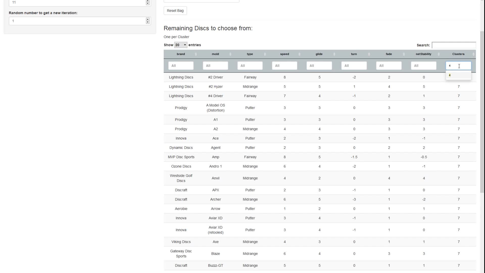 Building the Perfect Bag of Discs