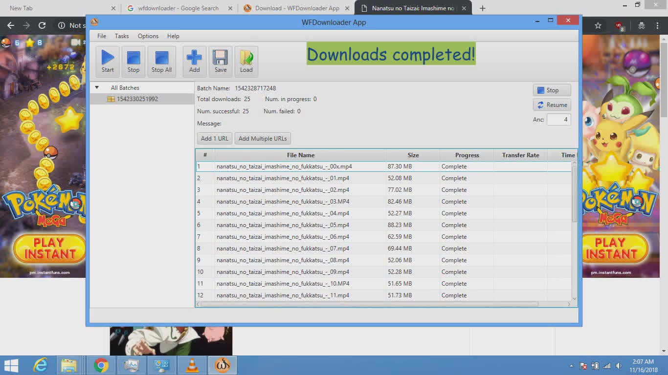 How to batch download anime from various websites