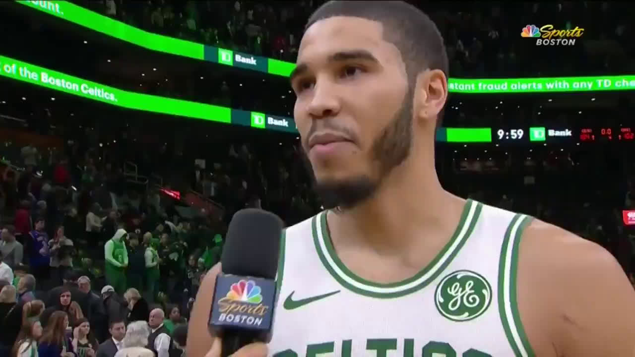 Tatum Post Game Interview