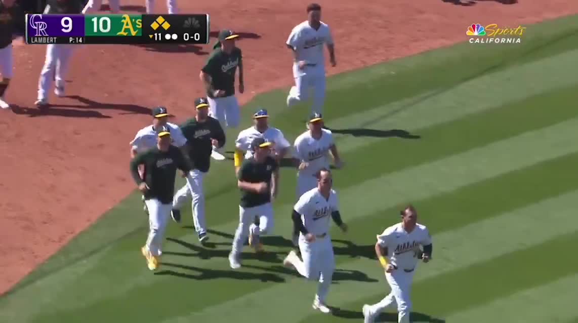Watch Talkin’ Baseball - An A's-Rockies marathon ends in a walk-off walk! | Streamable