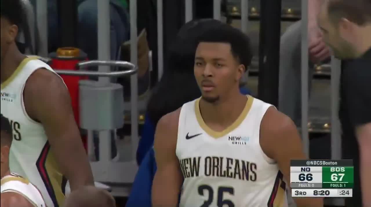 Watch [Highlight] Yves Missi Rejects Jaylen Brown, Leads to Fastbreak ...