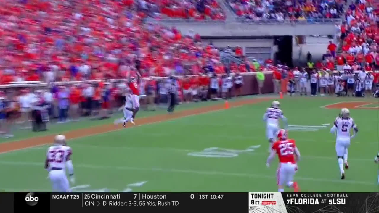 Samuel vs Ross HB pass reverse angle