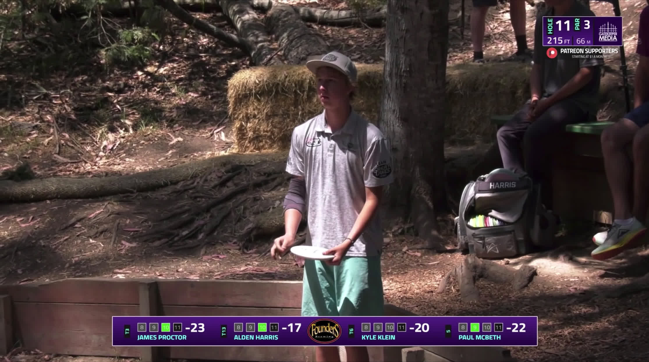 Kyle Klein drive on hole 11 during round 3. Masters