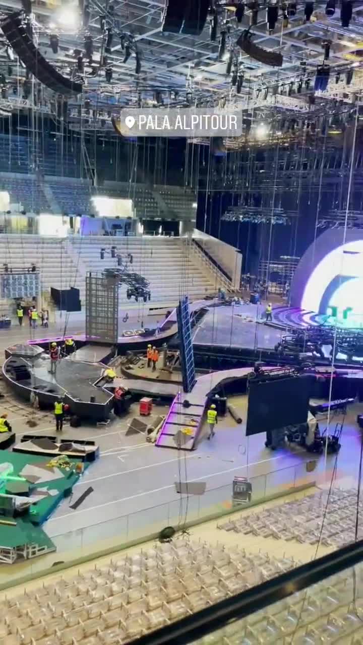 ESC 2022 stage and green room
