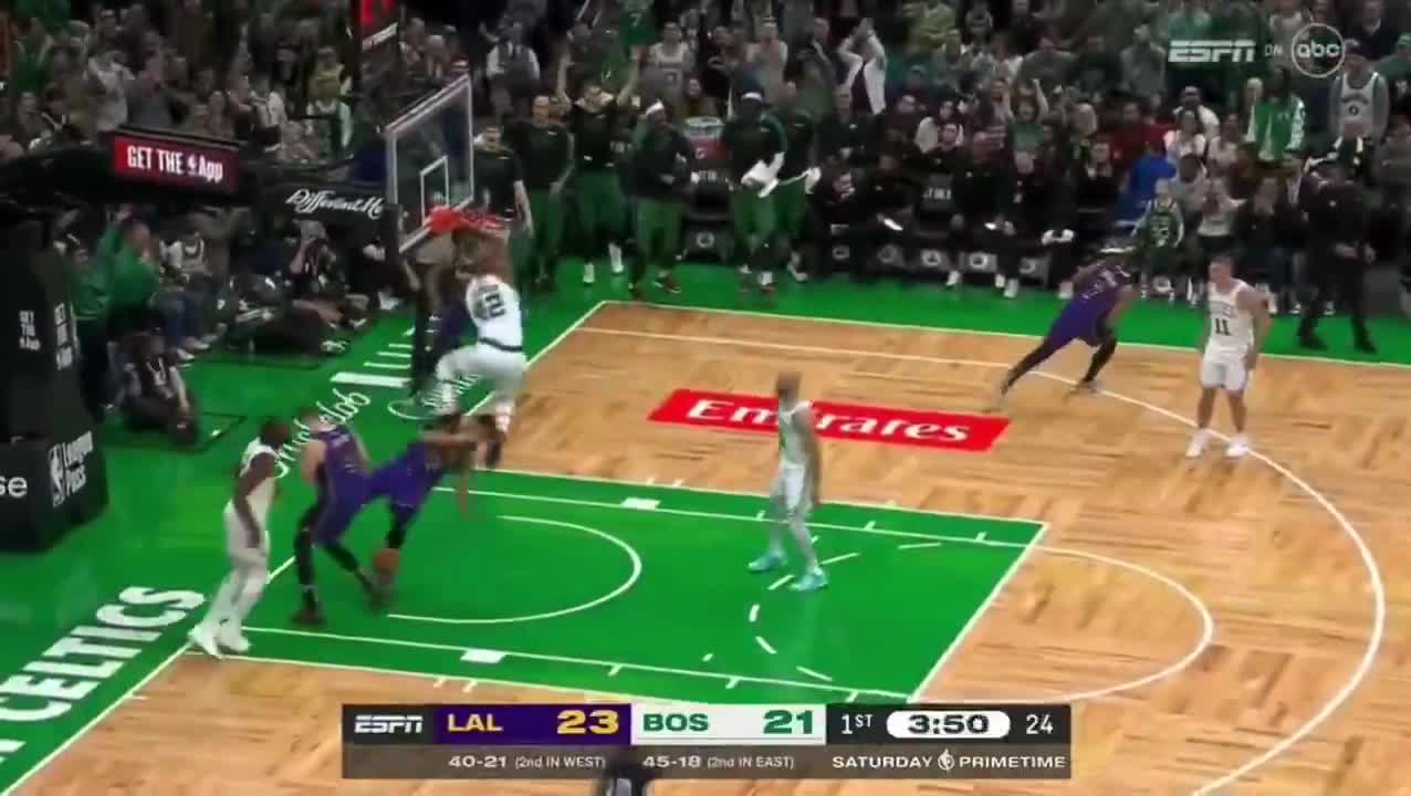 Watch brown steal horford dunk luca hit | Streamable