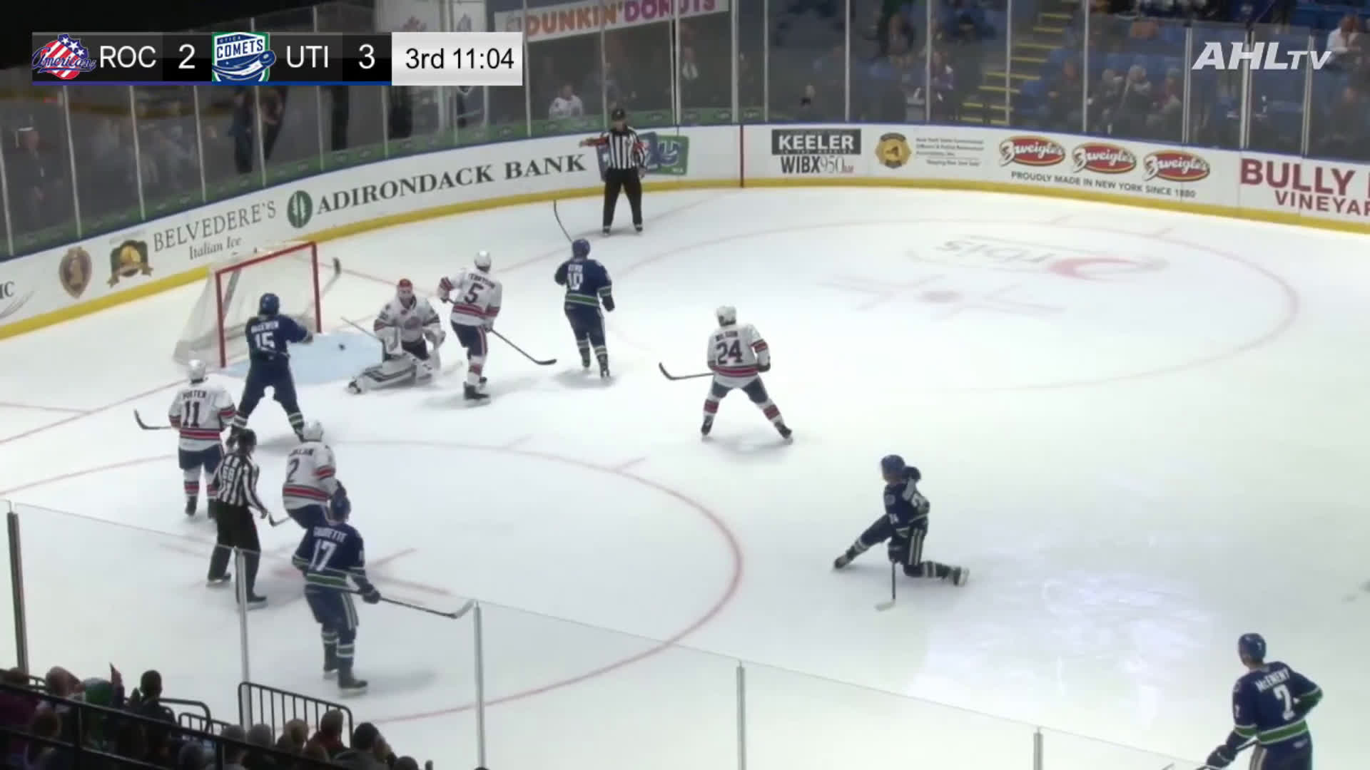 Boucher 9th shot of the game scores