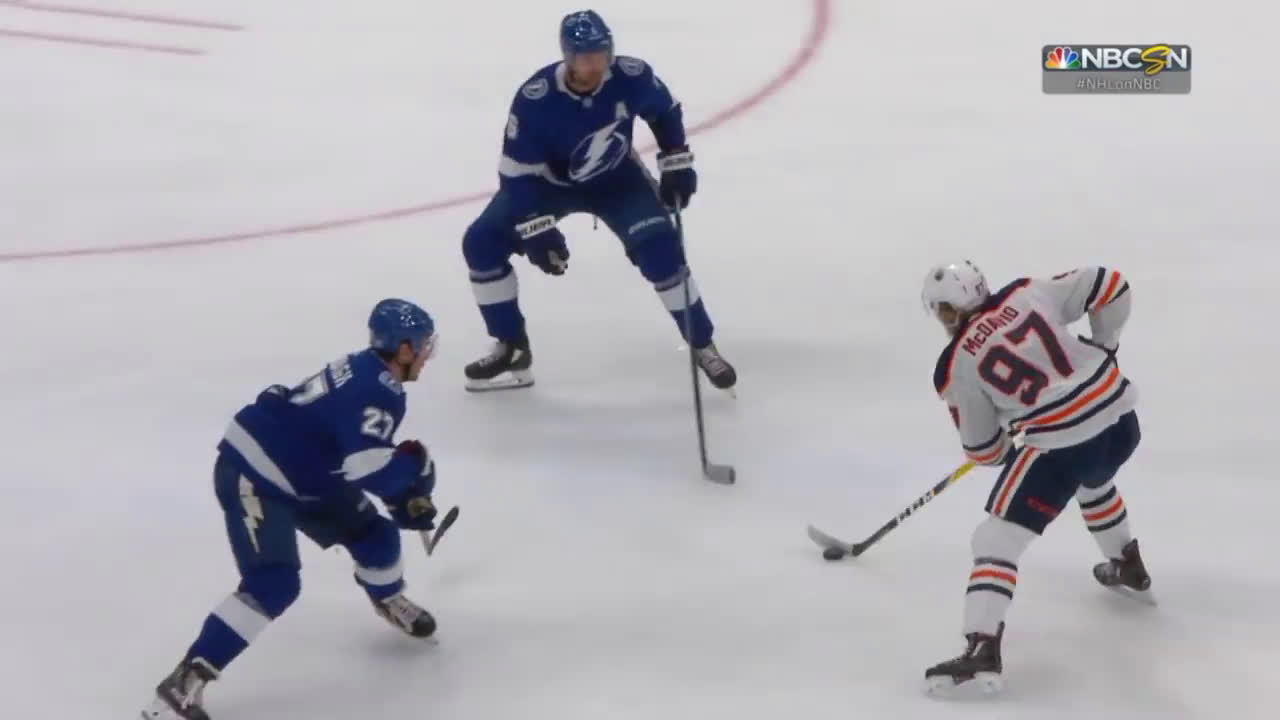 Andrei Vasilevskiy uses his head to rob Ty Rattie