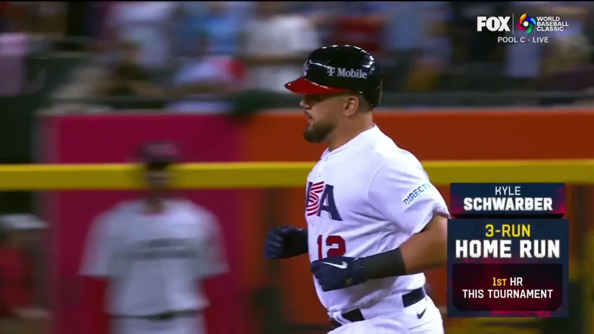 Watch Kyle Schwarber's 3-run homer gives USA a 4-run lead over Great ...