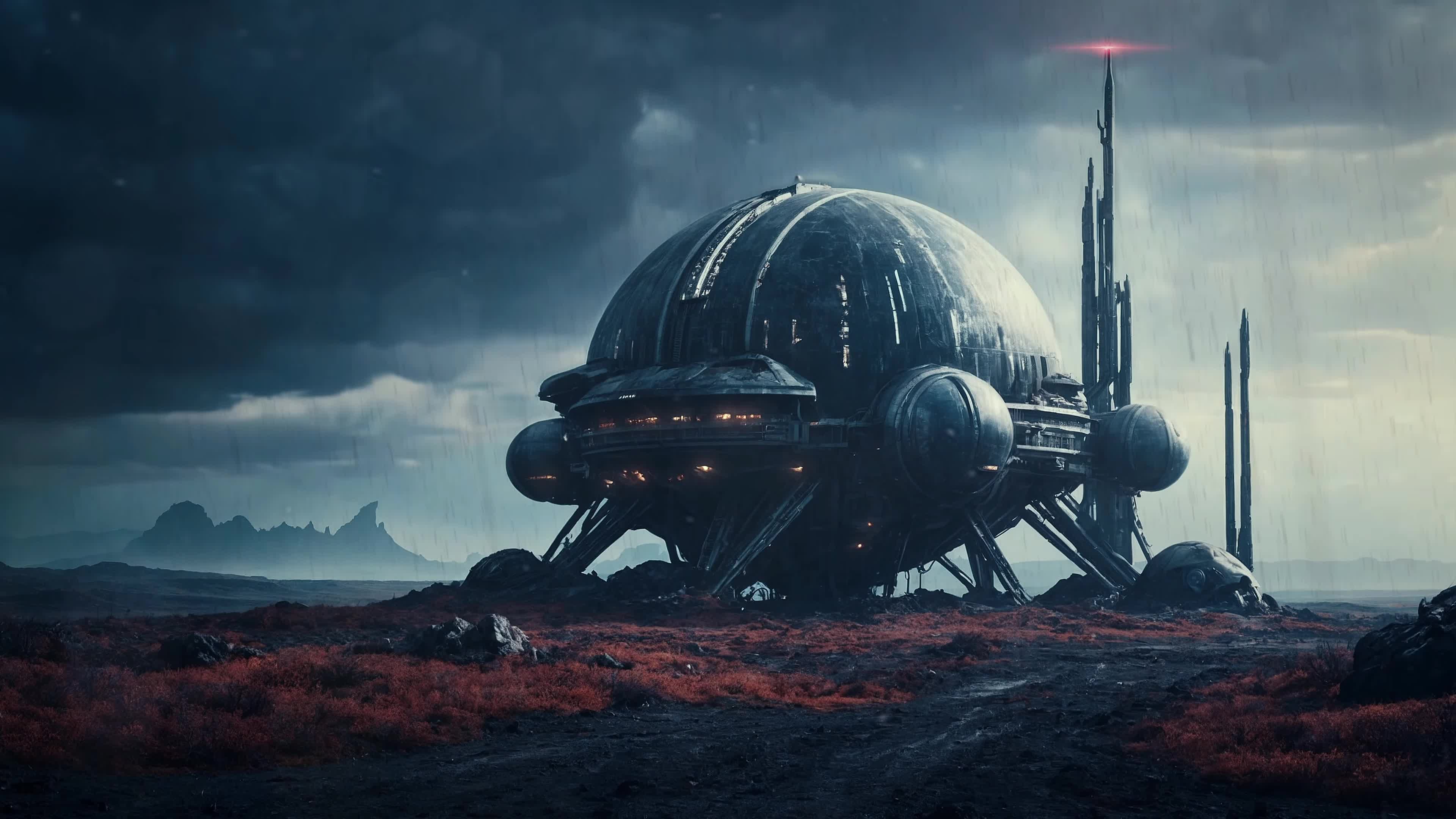 Watch Rainy Future Dreamscape Live Wallpaper | Streamable