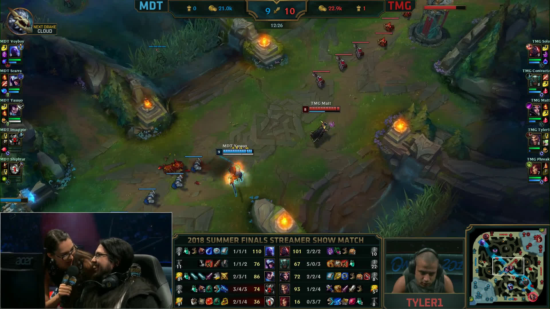 QT calls out T1 in game