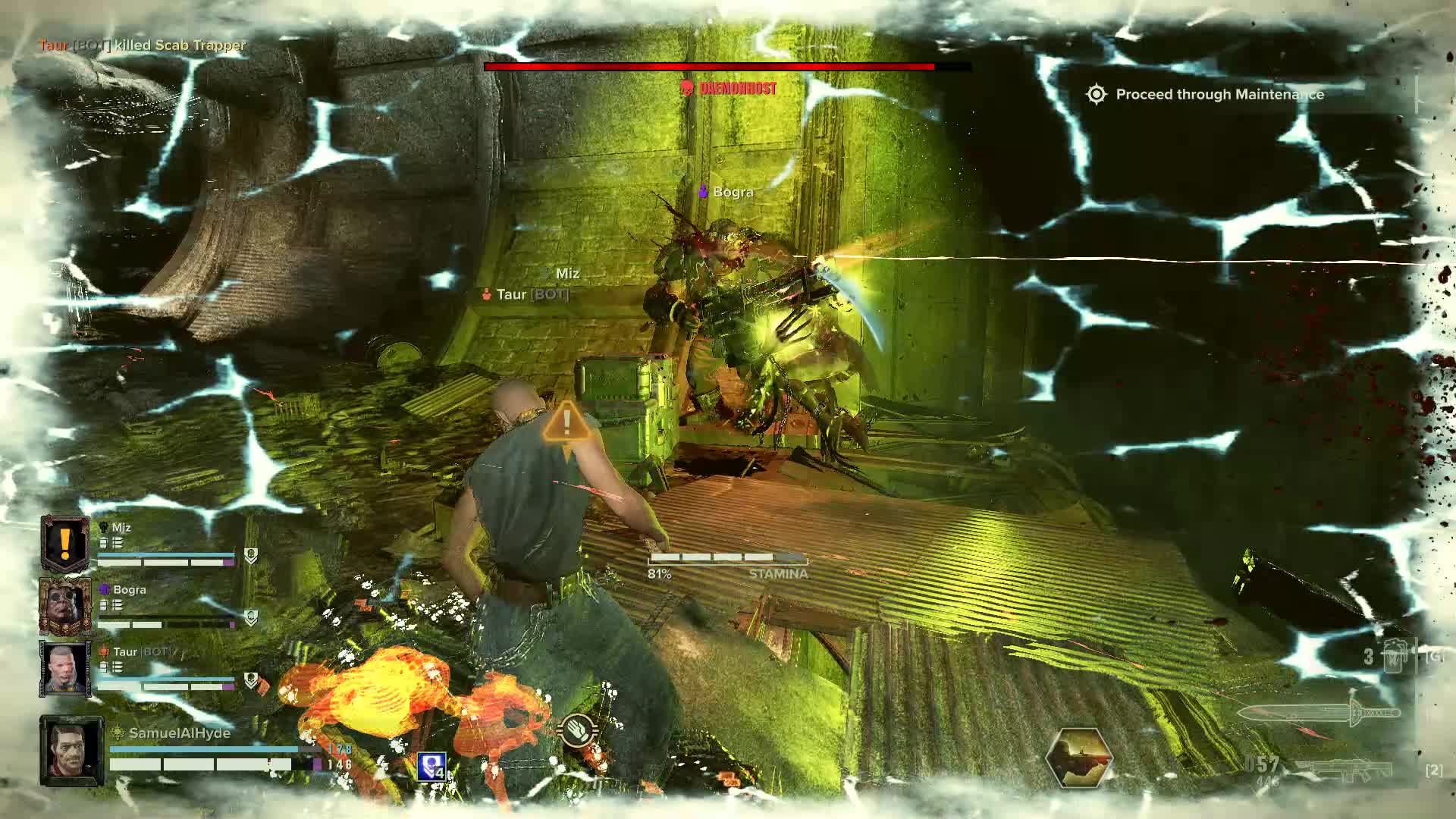 Daemonhost knocked off cliff