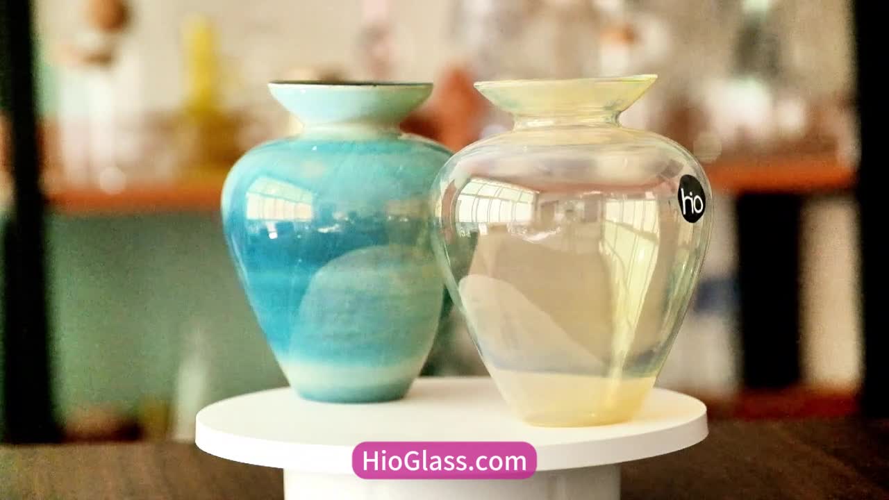 Watch 1077+1077-1 Blue Blenko Glass Vase | Streamable