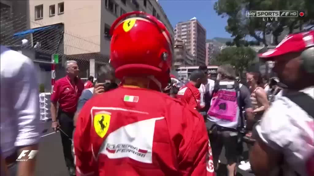F1 2017 - Monaco Grand Prix | Pre-Race - Kimi Walking Through The Crowd ...