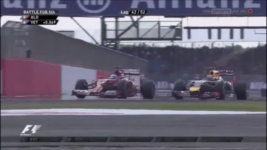 Alonso vs Vettel - British GP 2014