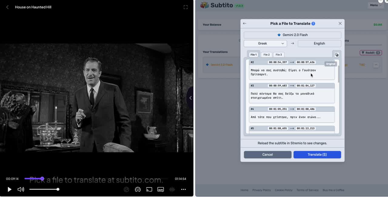 Watch [Subtito v1.0.3] - Subtitle and Translation Preview | Streamable