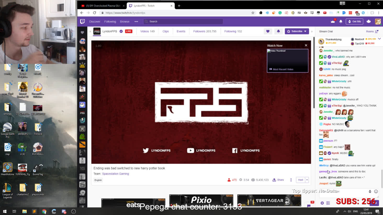 Streamer who passed out on stream gets suspended live