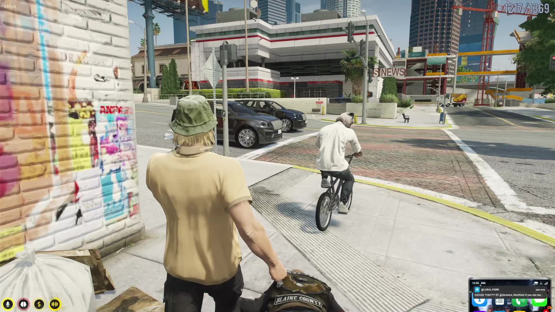 Chodie gives Rudi a tour of the BongJour