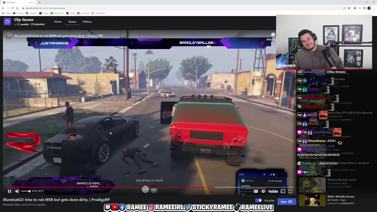 Watch Ramee Reacts to Josh Rizzo 1v4 with AK Bitchslap | Streamable