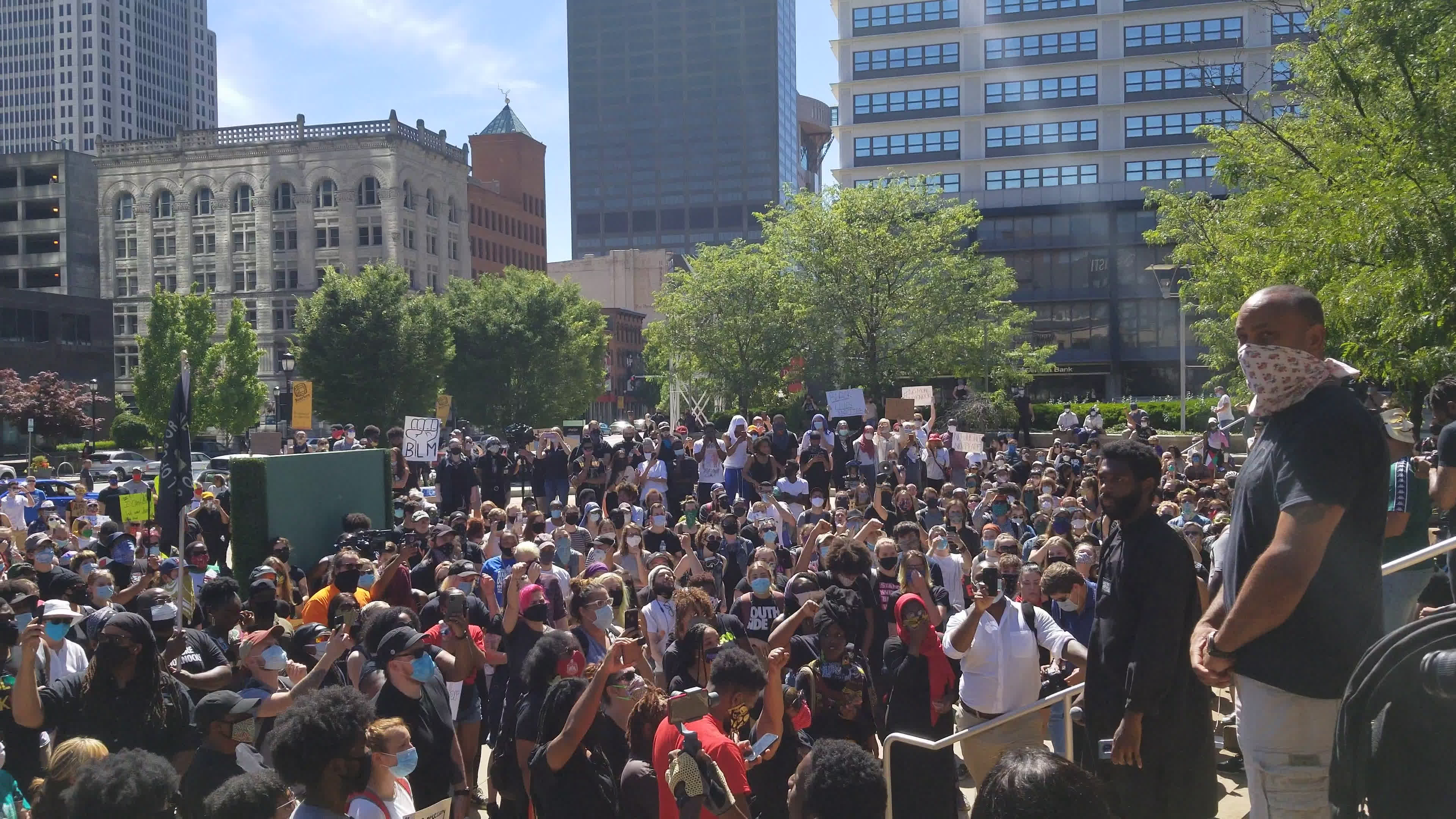 BLM Rally at Yum today. Let's all stand together, peacefully.