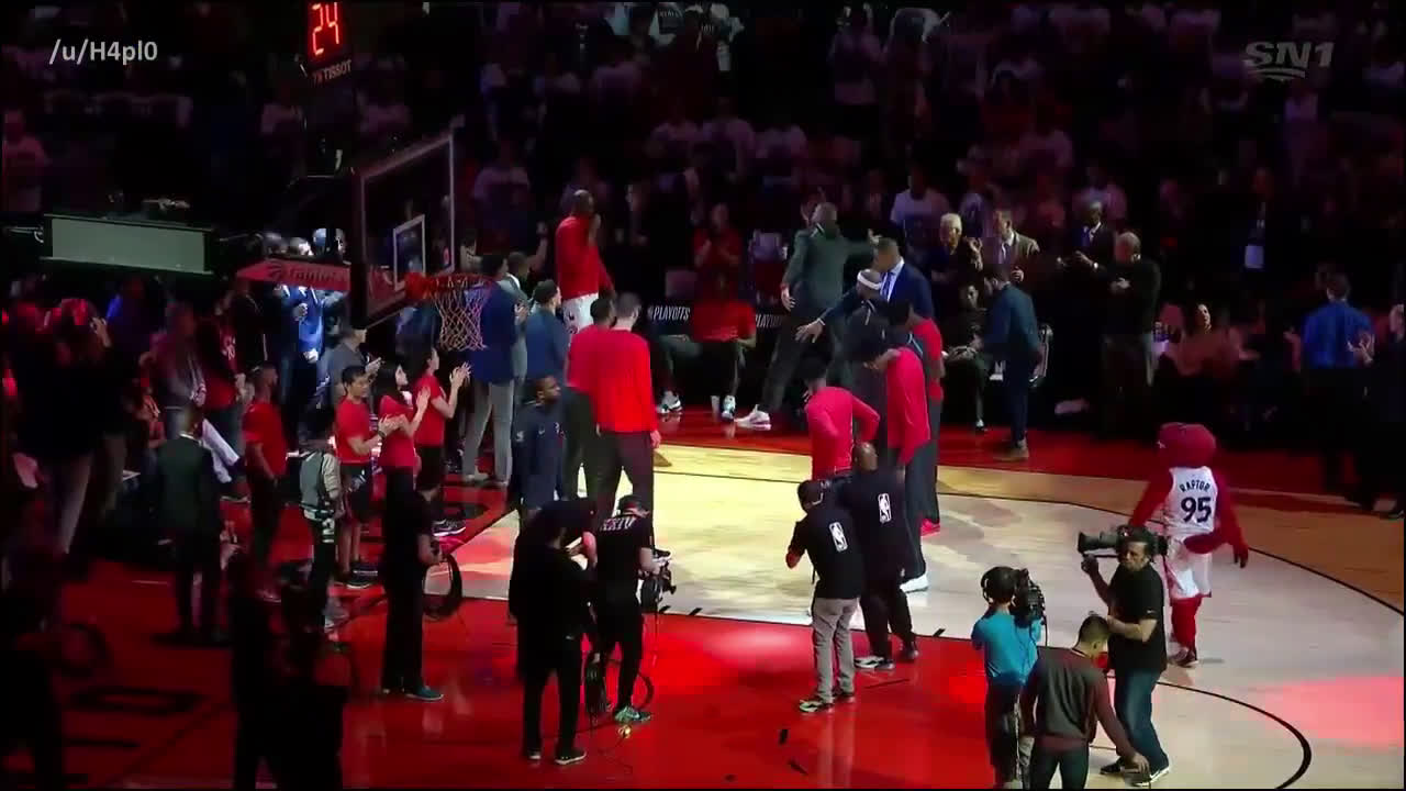 Raptors Opening Montage and Starting Lineup Announcement - SNET