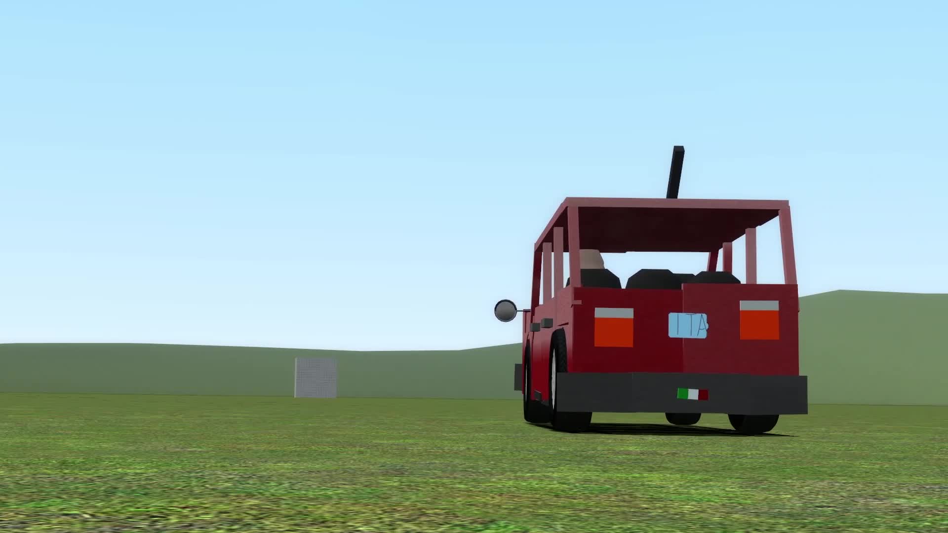 epic car crash video in animation