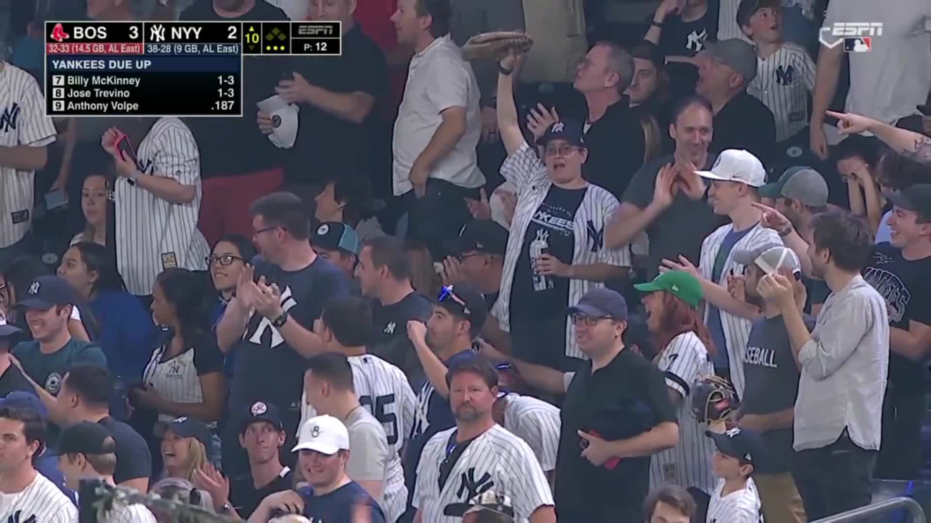 Watch Billy McKinney makes a great catch up against the wall to rob Pablo Reyes. | Streamable