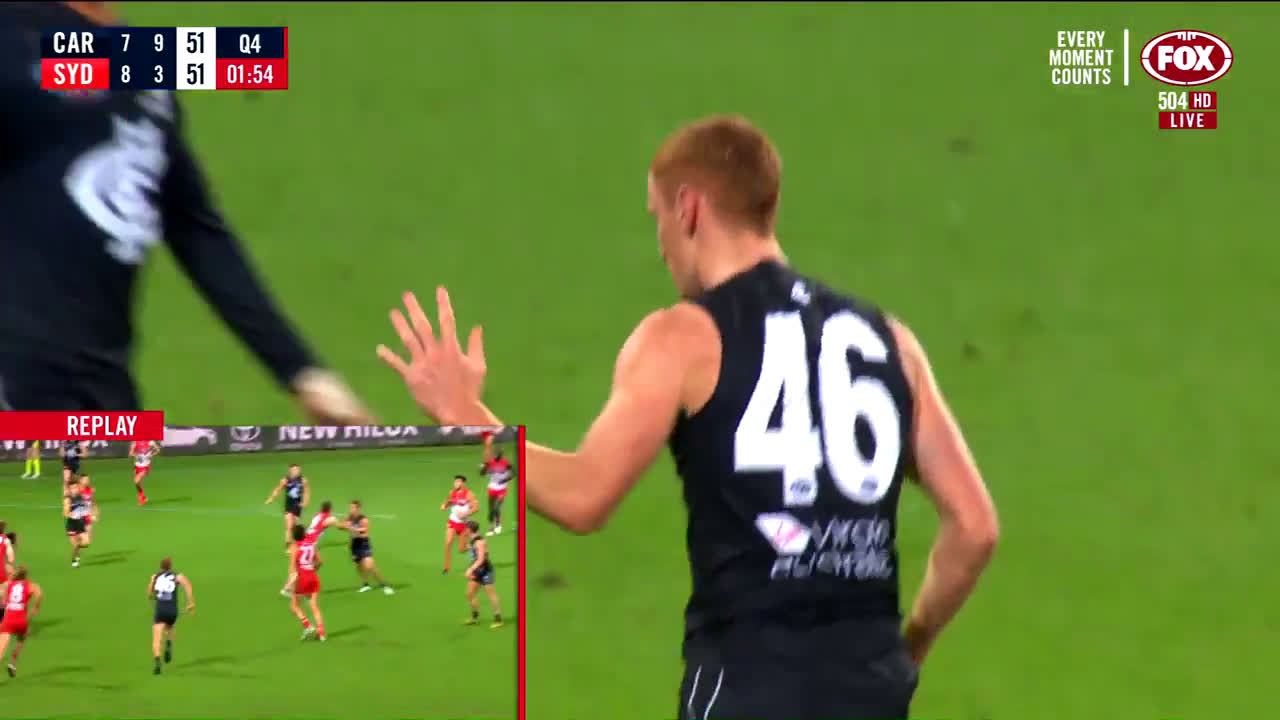 Matthew Cottrell kicks the winner with a celebration to match!