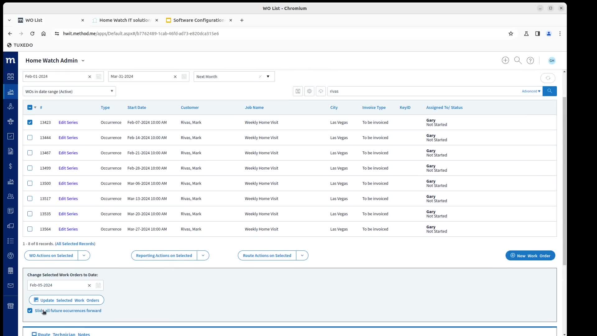 Watch Work Order List and Bulk Actions | Streamable