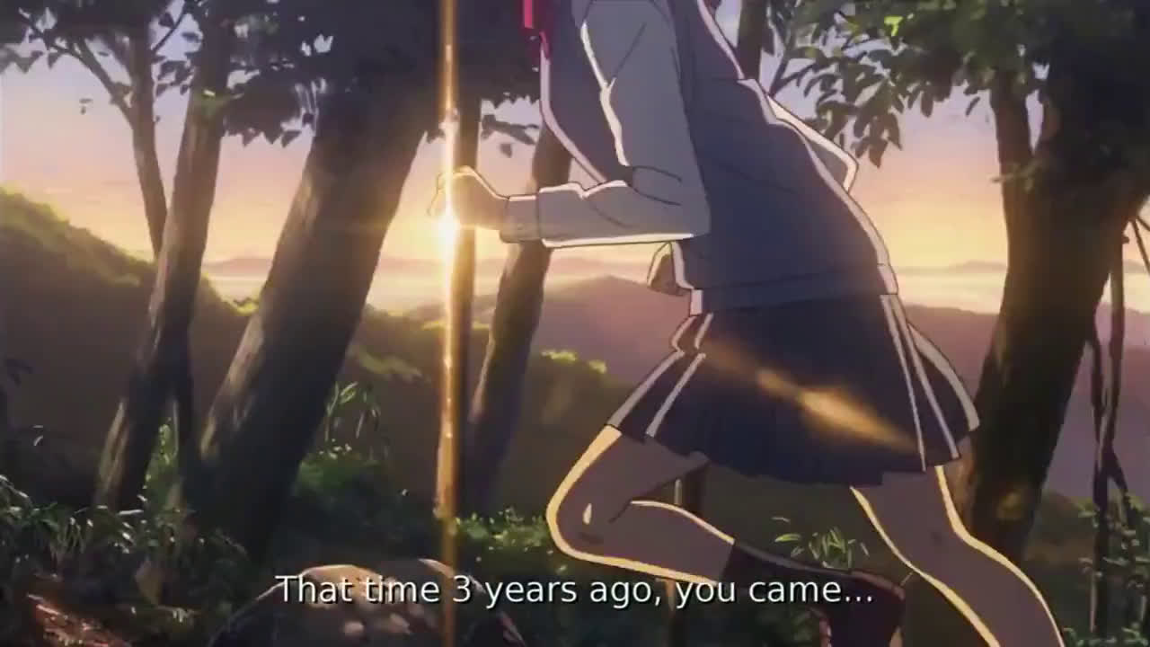 Mitsuha goes running