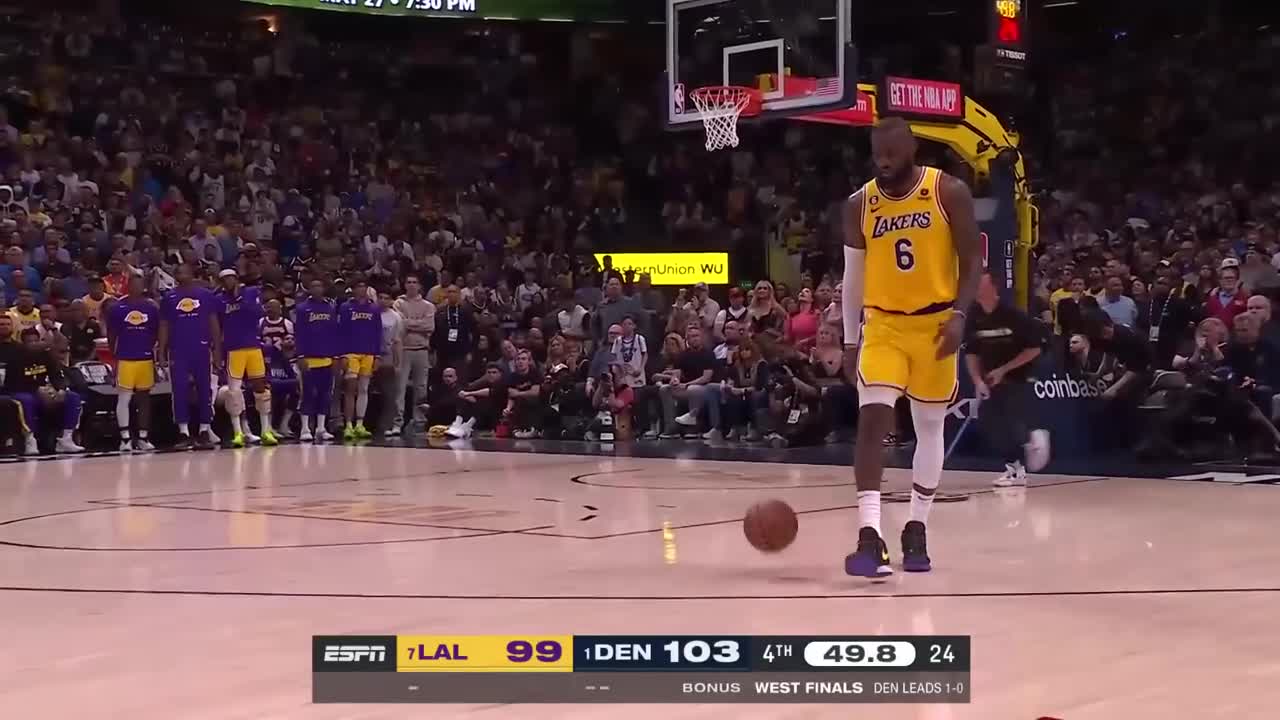 Lebron double dribble