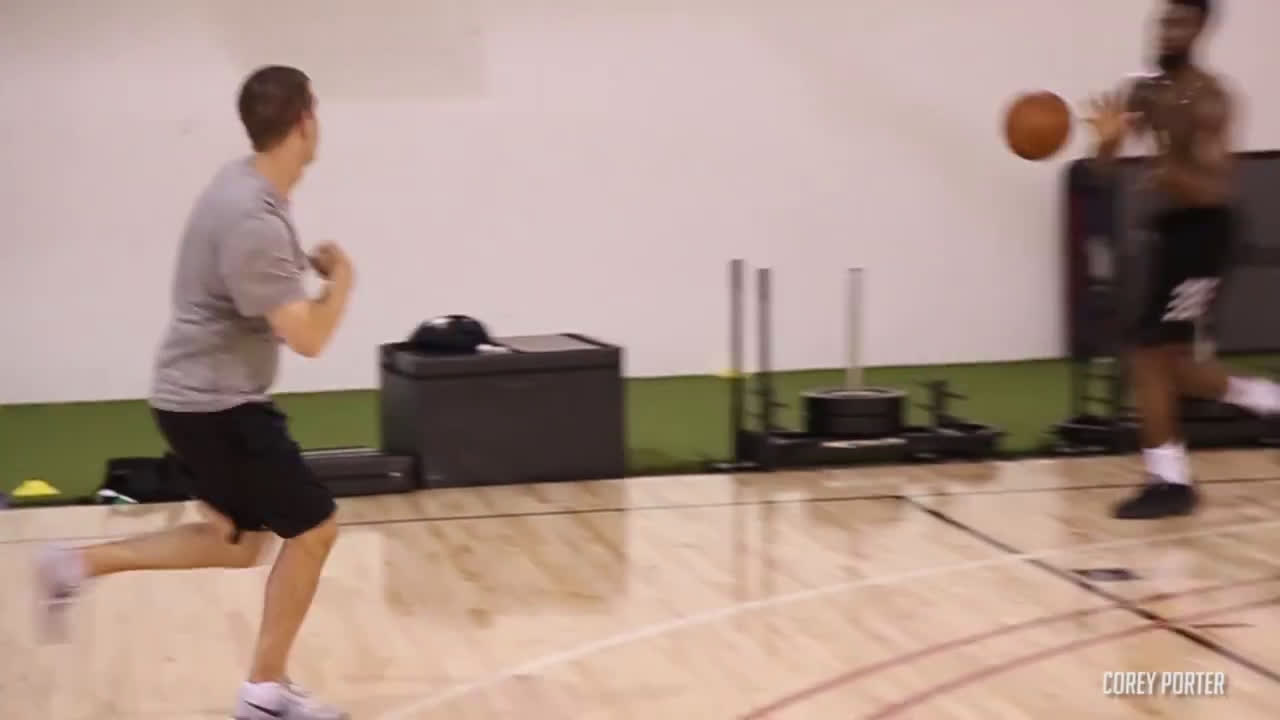 Jaylen Brown workout video with Brad Stevens