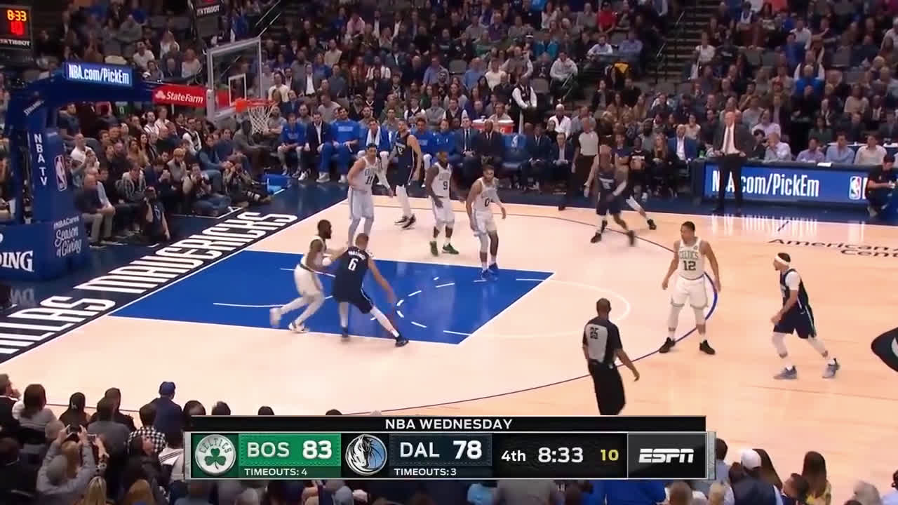 Porzingis nice Post-Up game