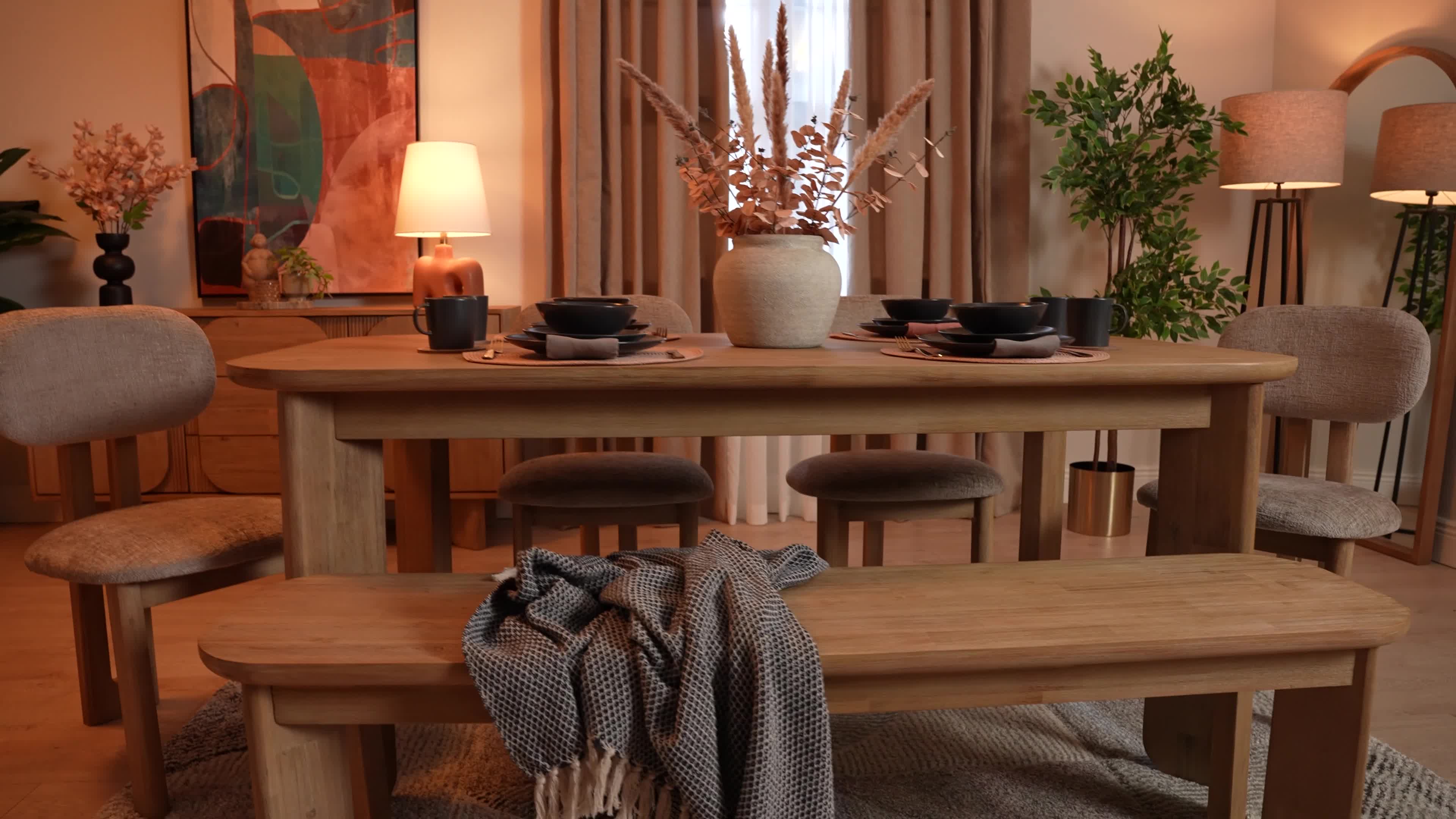 Watch DR04570-Oki-Dining-Table-1.8m | Streamable