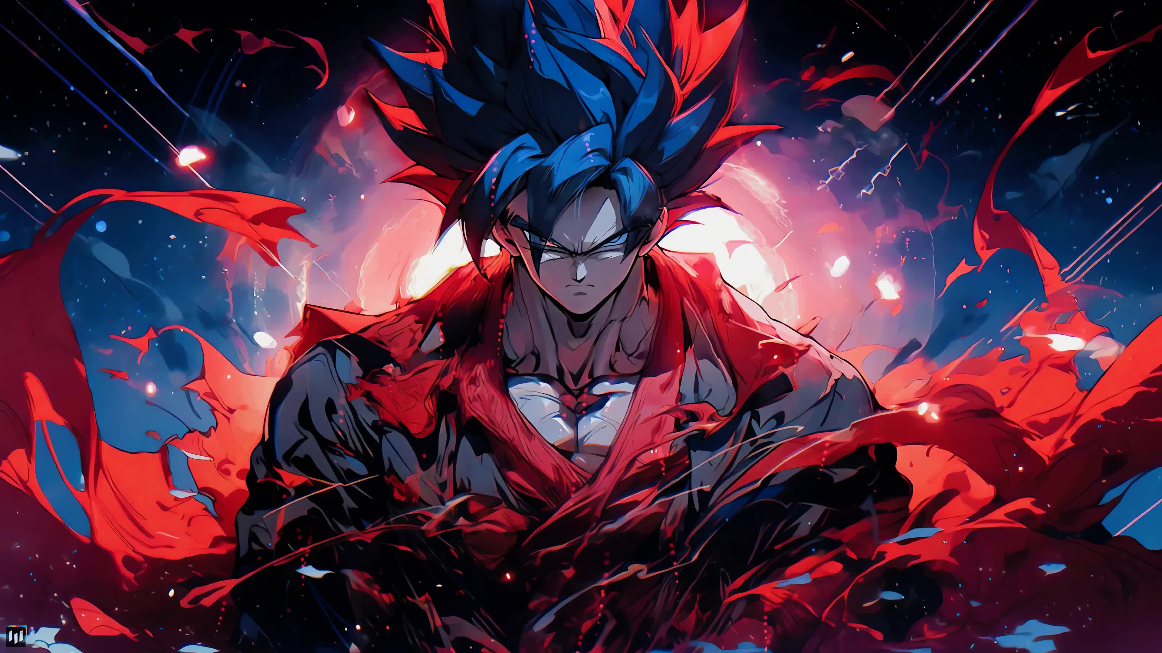 Watch Goku Epic Red Live Wallpaper_4_221626 | Streamable