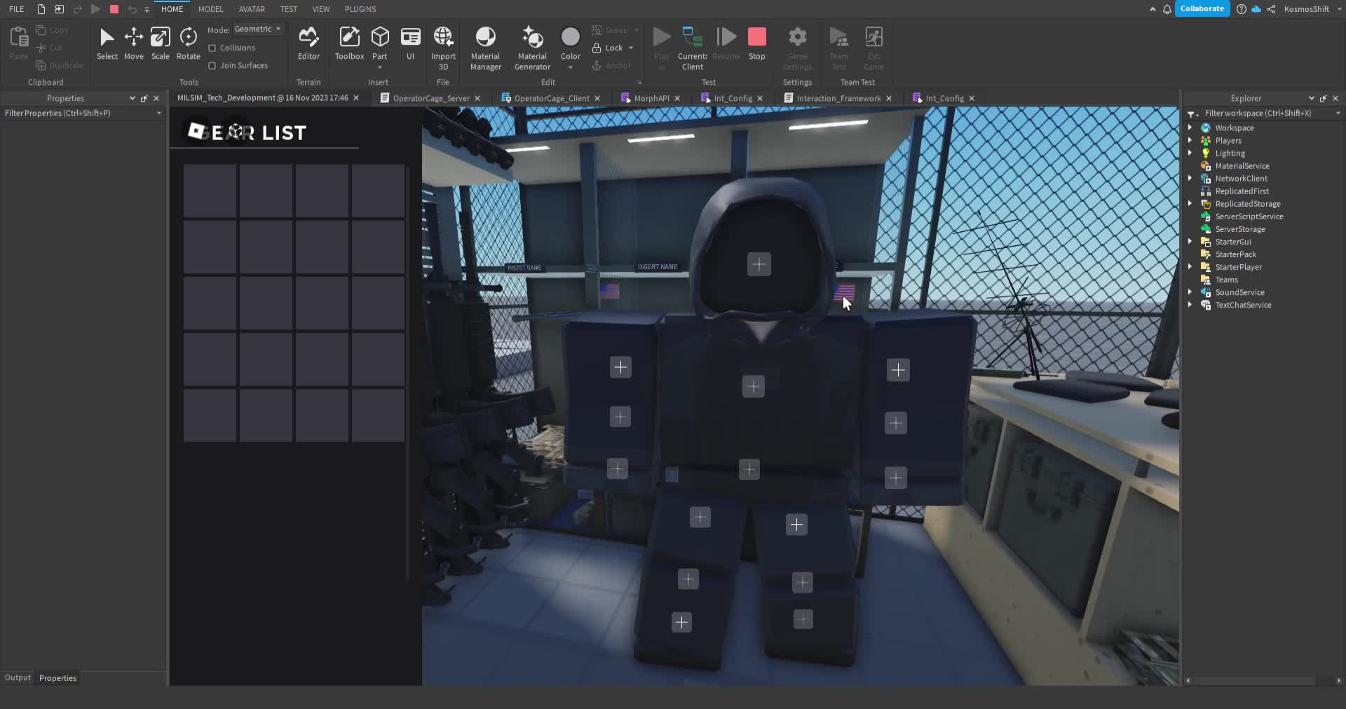 Operator Cage System - Dev Preview 9