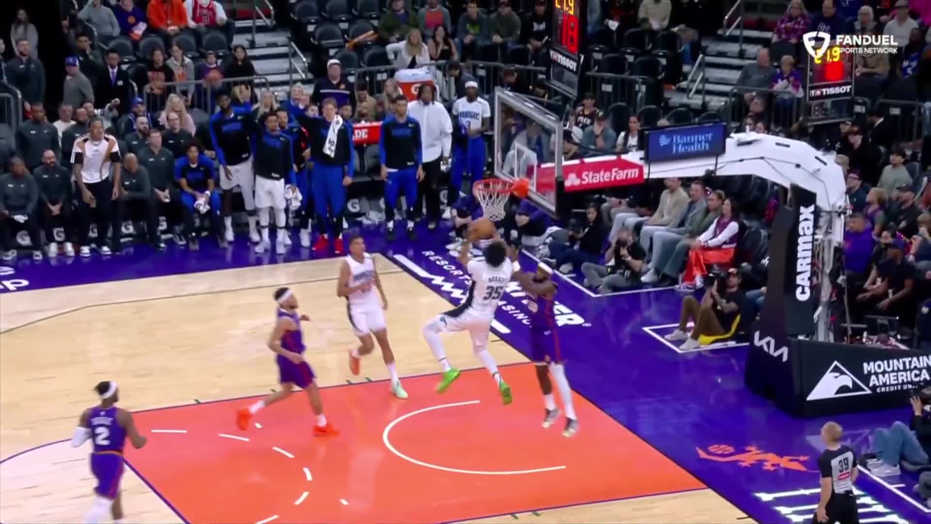 Watch Goga Bitadze is Fouled Hard by Royce O'Neale - Magic vs. Suns November 18, 2024 | Streamable
