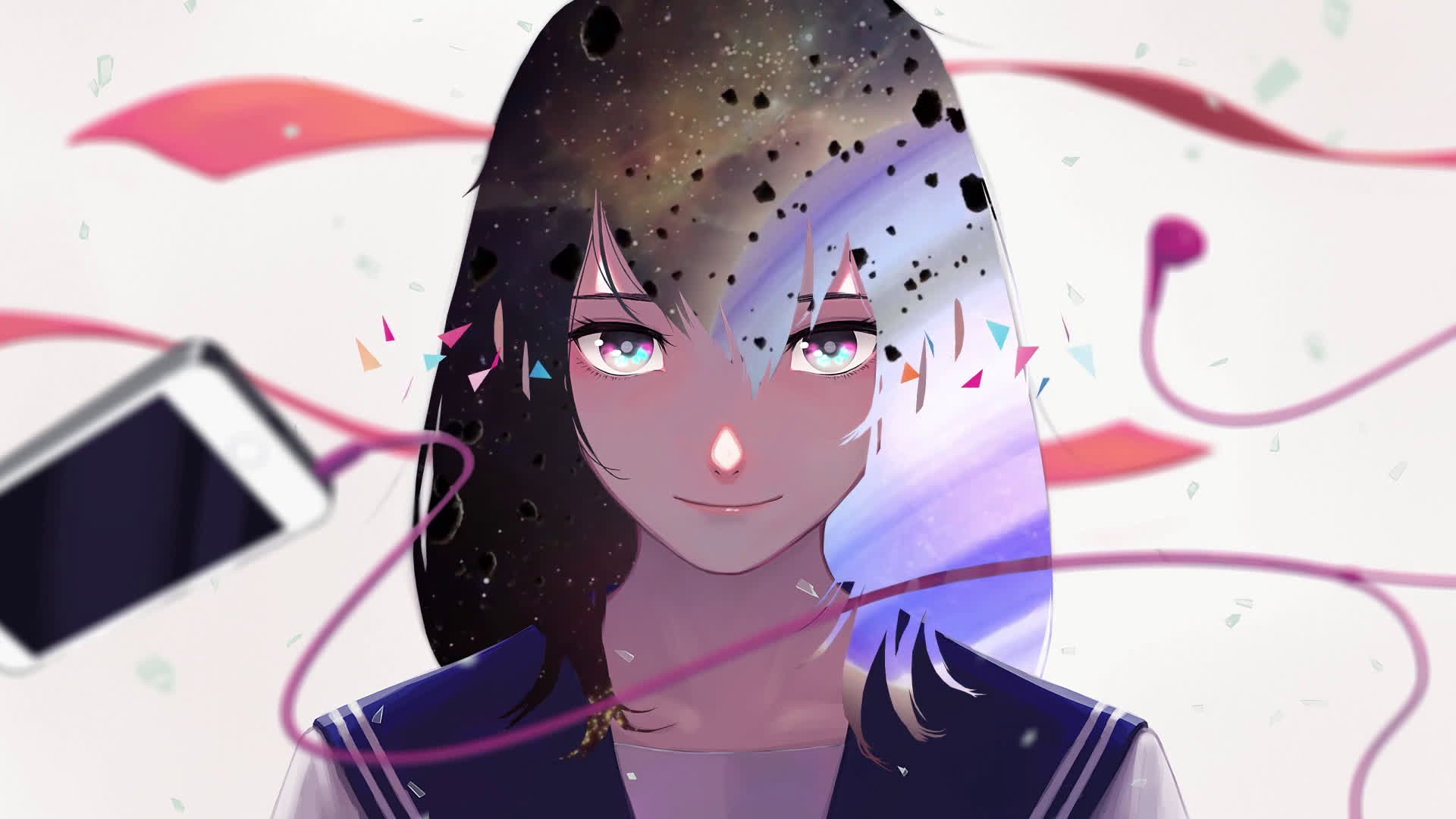 Andromeda Anime Girl Animated Wallpaper