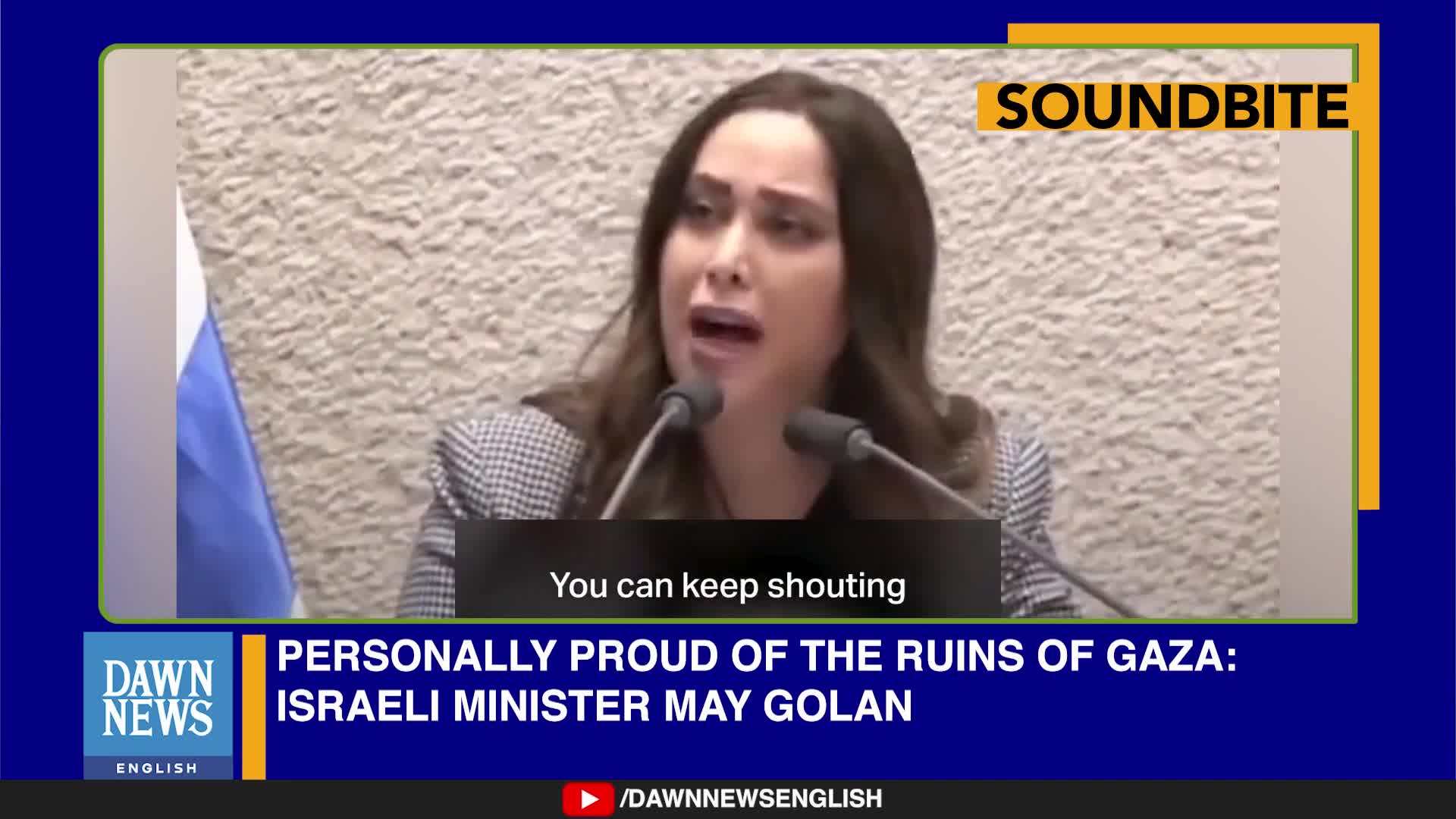 Watch Israeli Minister May Golan Says, Personally Proud Of The Ruins Of ...