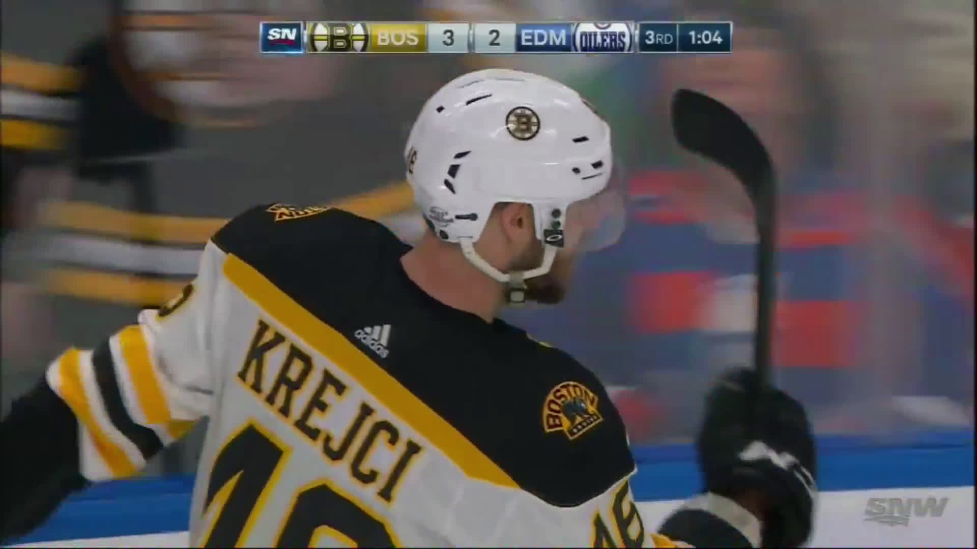 David Krejci (11) ASST: Danton Heinen (27), David Backes (16) BOSvsEDM