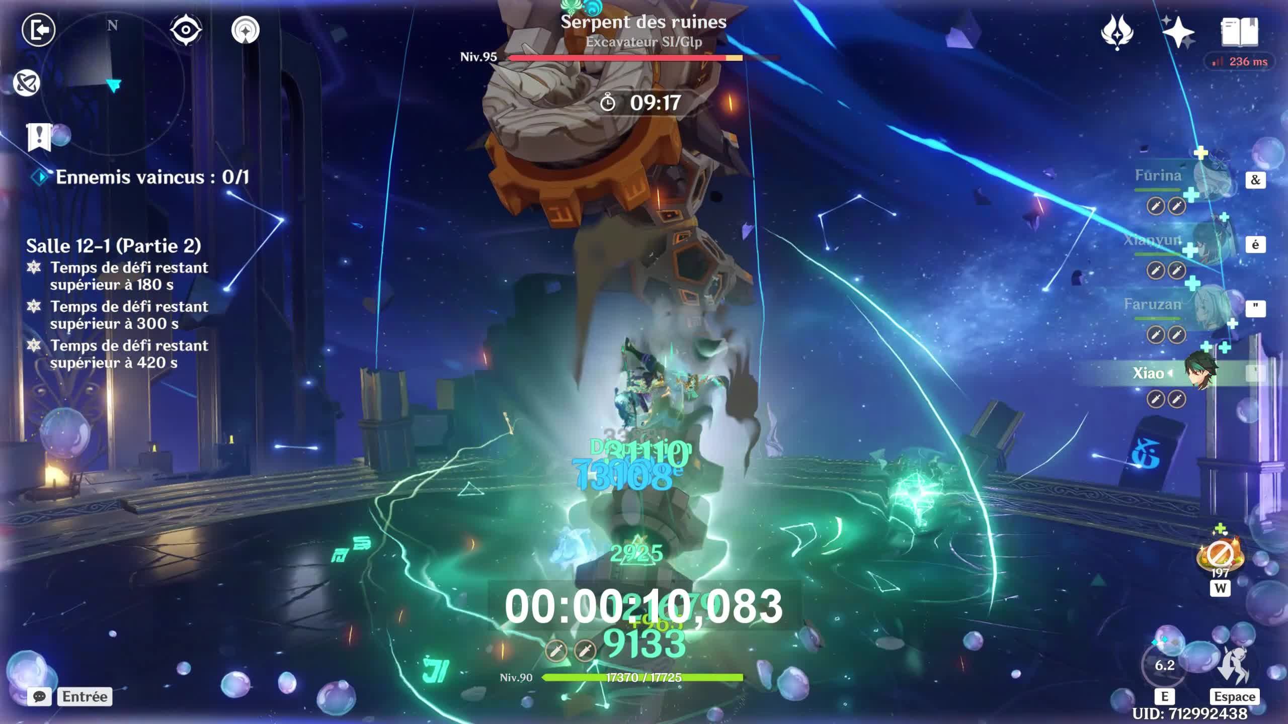 Watch 19s Serpent Xiao C1R1 (Furina c0fav - XY c0 oathsworn - Faruzan c6 elegy) | Streamable