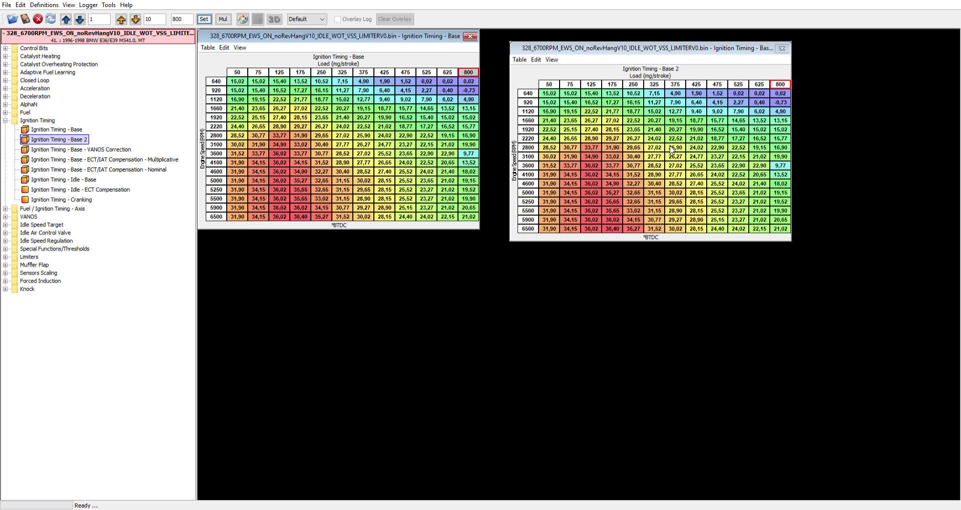 RomRaider v0.7.2 NOV11 2020 _ ECU Editor - 328_6700RPM_EWS_ON ...