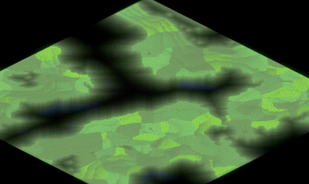Calculating proximity with a compute shader