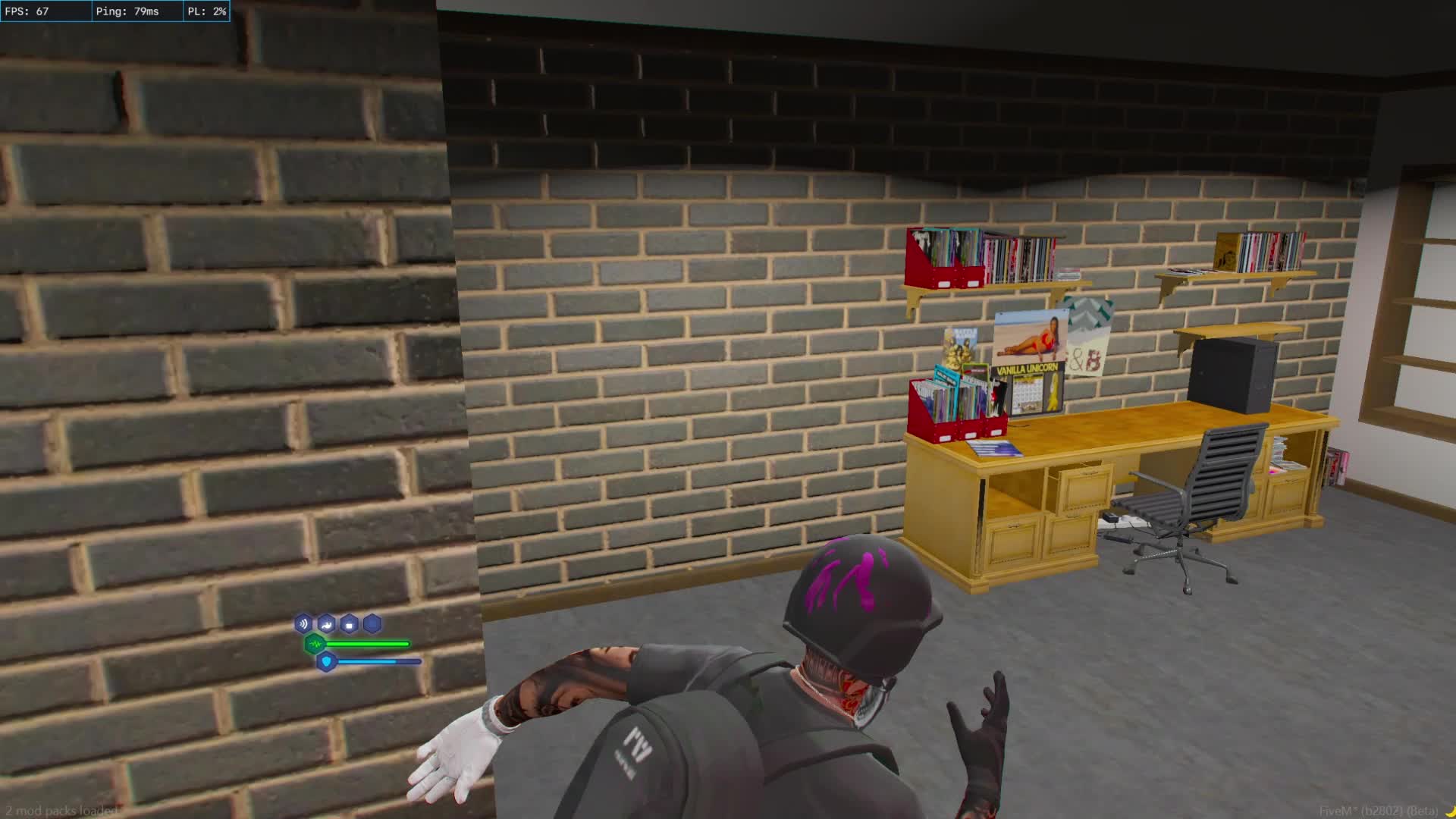 et getting his back blown out