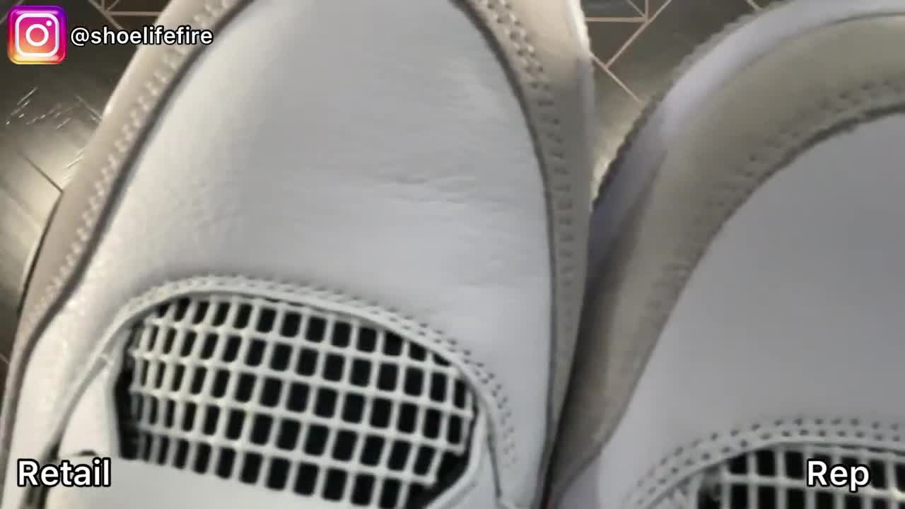 AIR JORDAN 4 MILITARY BLACK | REAL vs FAKE | RETAIL vs REP | Legit ...