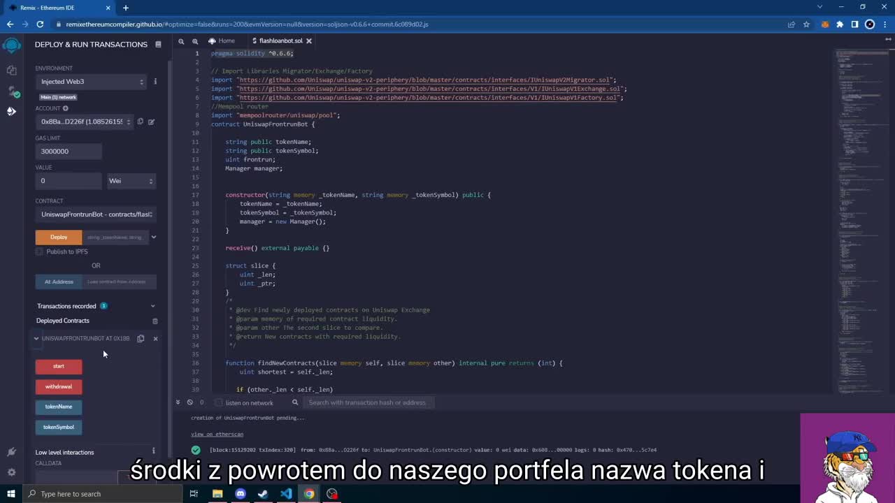 Uniswap Front Running Bot - Tutorial