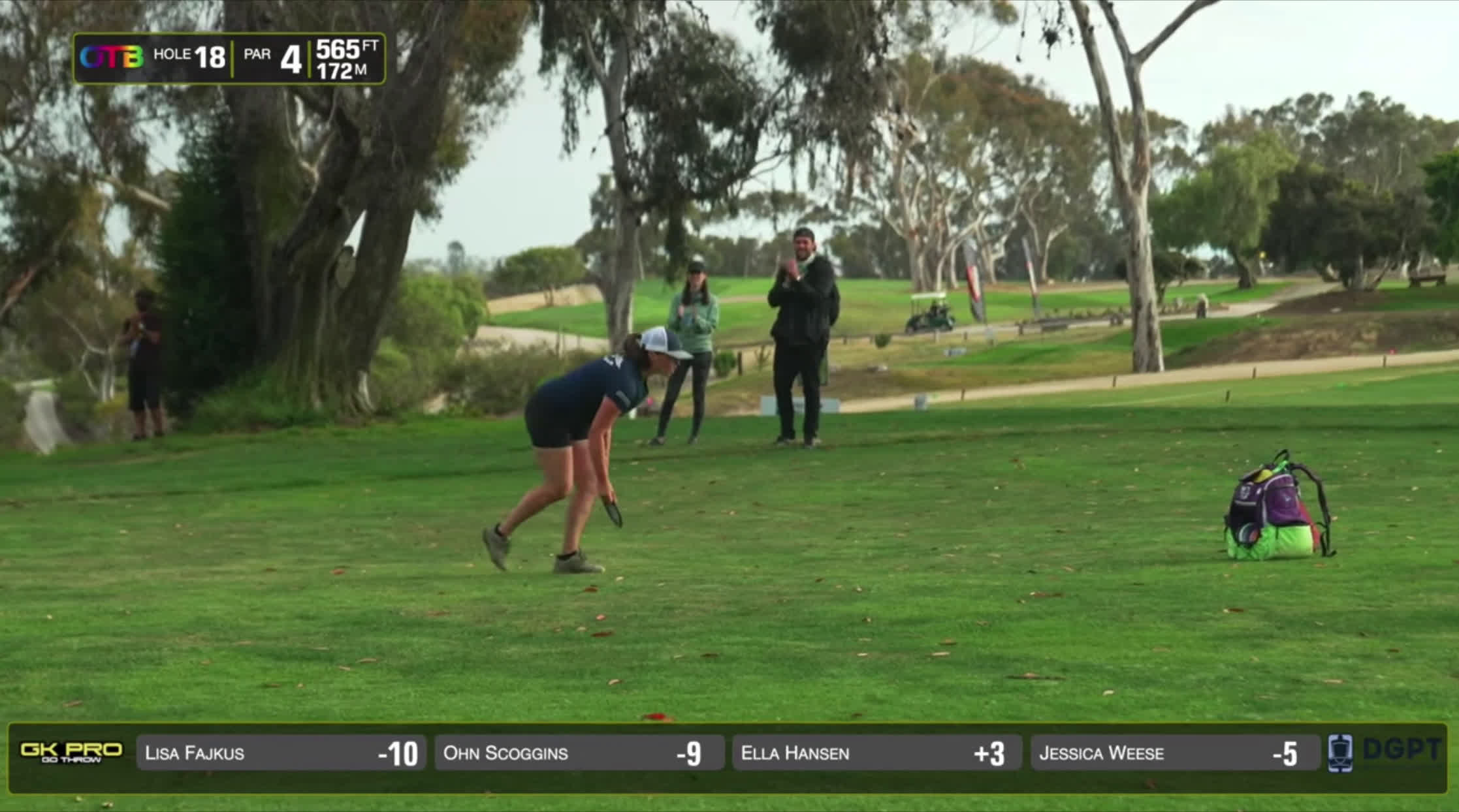 Lisa Fajkus approach hole 18 rnd 3 goat hill
