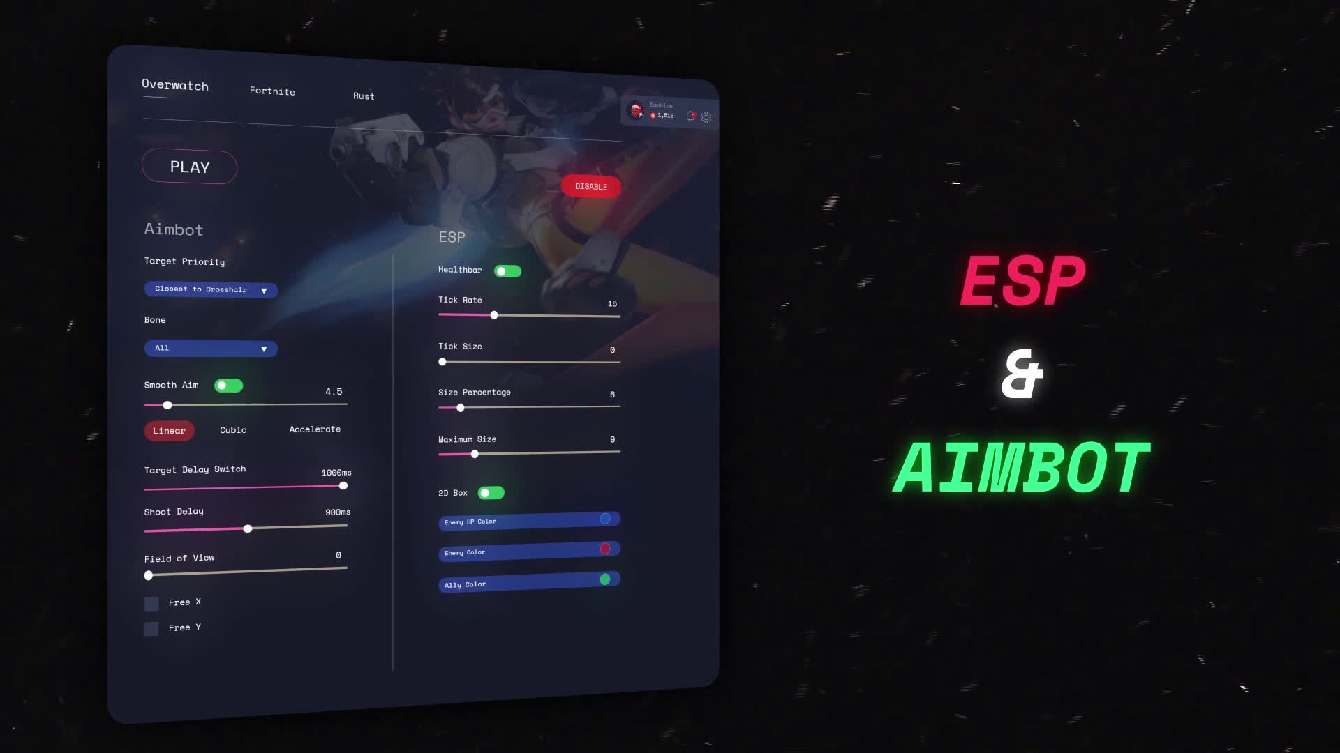 Saphire.vip - Triggerbot Test