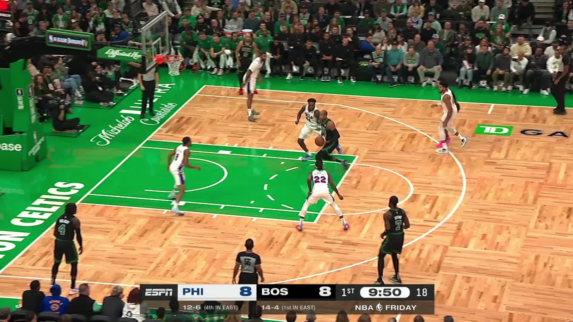 Horford short-roll offense - Jrue 3