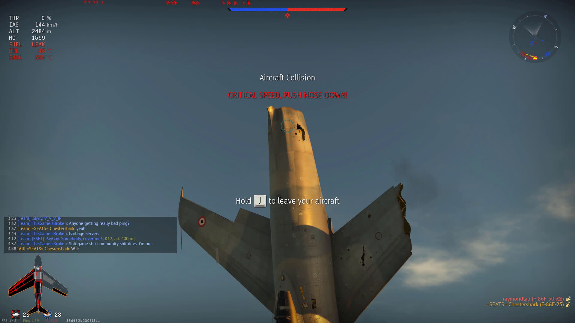 Watch War Thunder Spitfire Mk22 used tail whip it was super effective ...