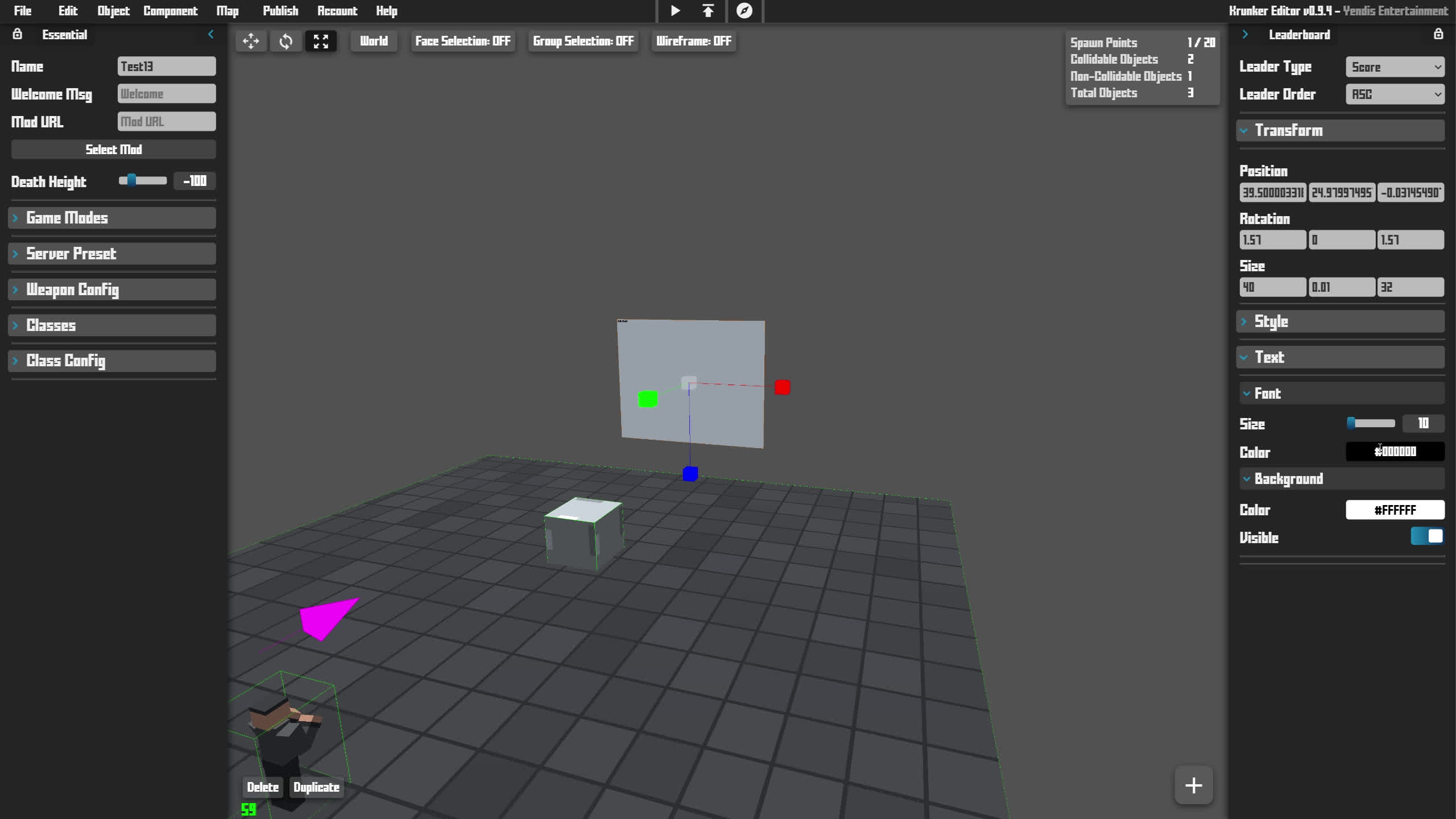 Quick Leaderboard Example Score